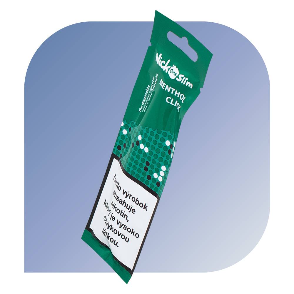 Nick One Slim 250 Puffs - Menthol Click (16mg/ml) | Gudvio.sk