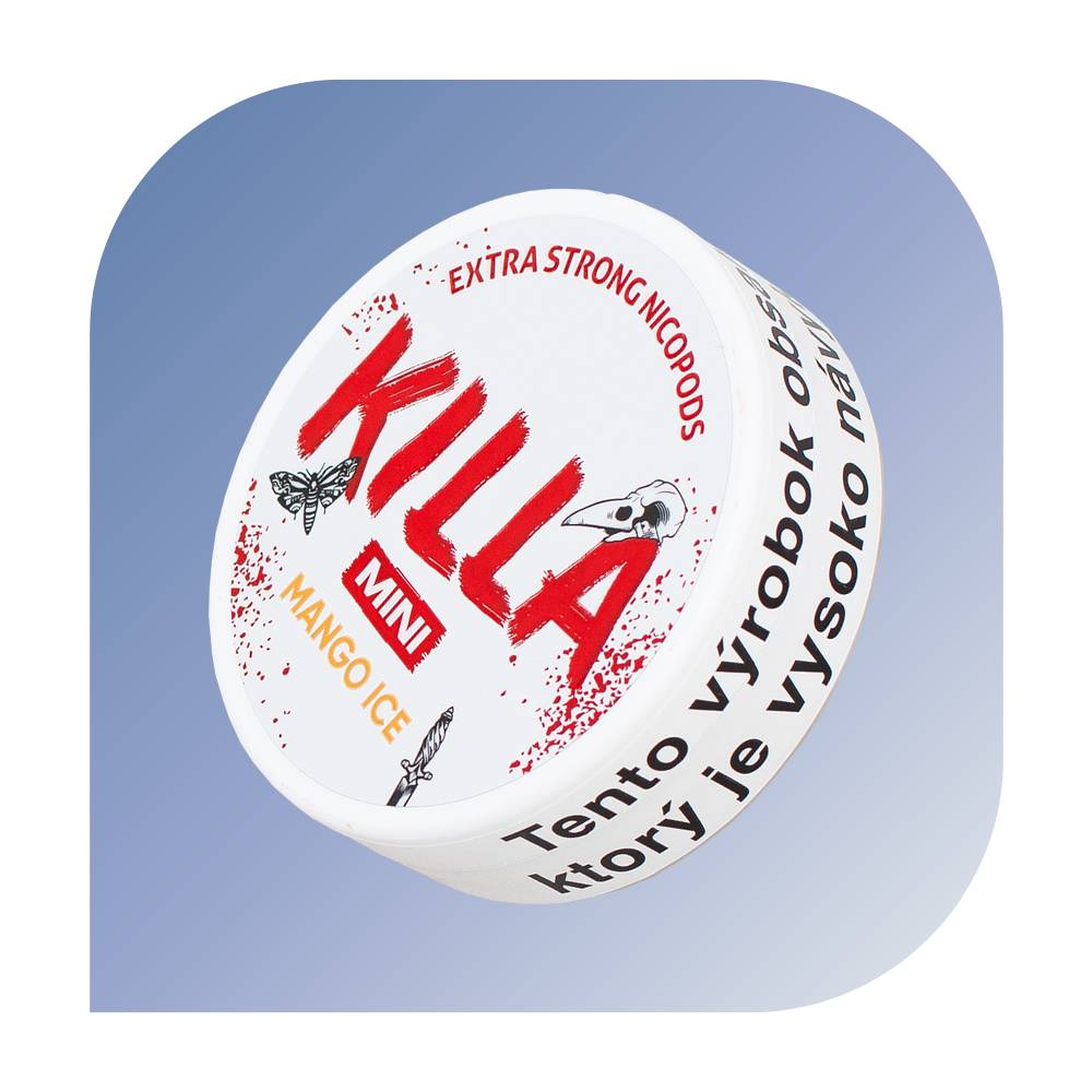 KILLA MINI - Mango Ice Extra Strong - nikotínové vrecúška (16mg/g ...